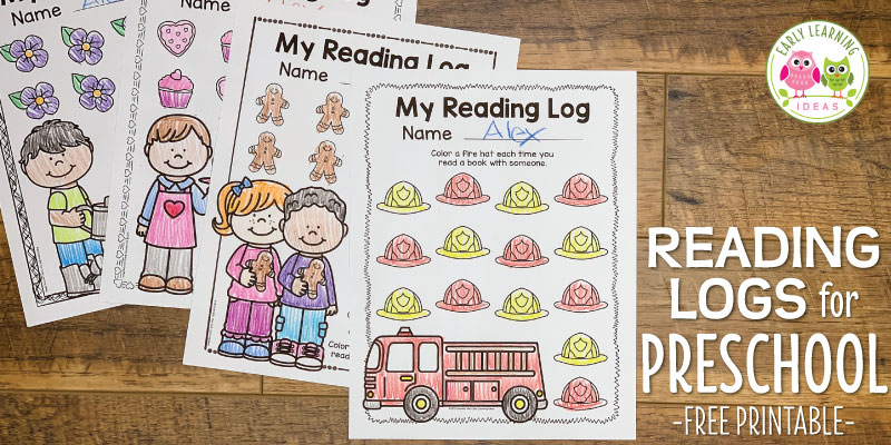 How To Use Free Printable Preschool Reading Logs How To Use Free Printable Preschool Reading Logs