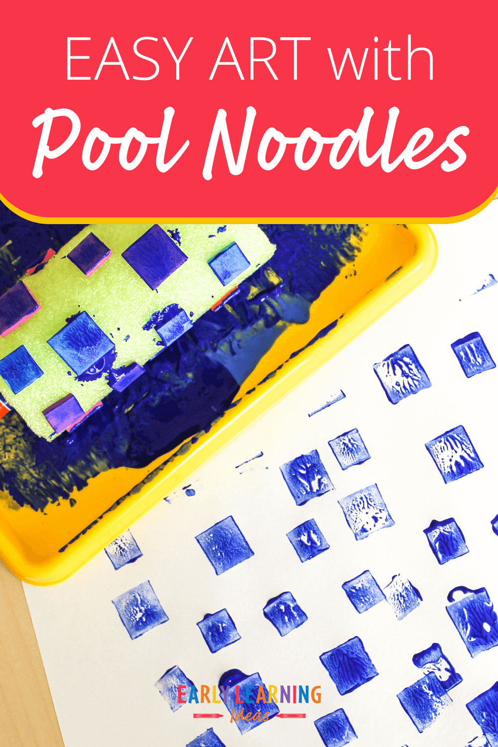 Easy Art For Kids How To Paint With Pool Noodles