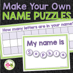 How to Make Name Activities with Free Printable Name Cards - Early ...