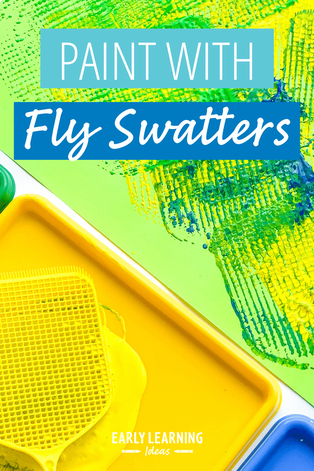 Easy Art For Preschoolers How To Paint With A Flyswatter Easy Art For Preschoolers How To Paint With A Flyswatter