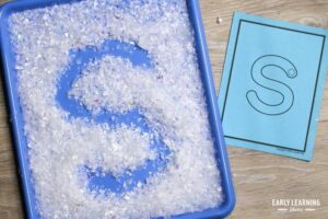 How to Make a Salt Tray for Exciting Alphabet Tracing Activities
