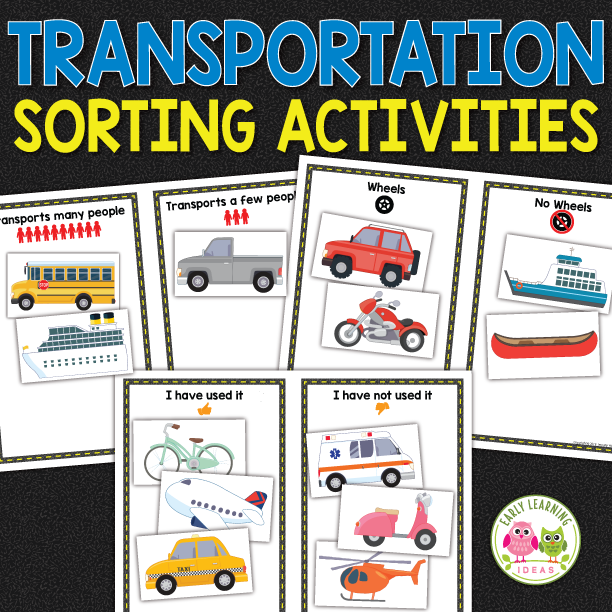 How to Use This Free Printable for 5 Fun Transportation Activities ...