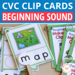 How To Use Beginning Sound Clip Cards Featuring CVC Words