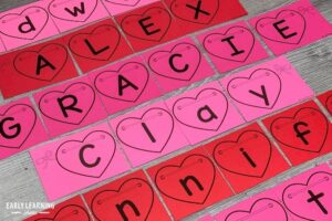 Valentine's Day Name Practice Activities for Preschool