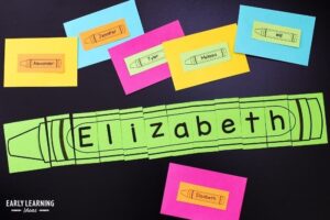 Crayon Name Craft For Kids – A Fun Name Practice Activity