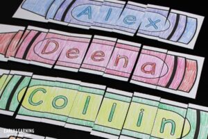 Crayon Name Craft For Kids – A Fun Name Practice Activity