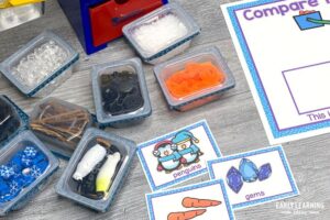 Winter Math Activities For Preschoolers: Set Up A Winter Weigh Station