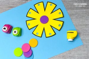 How to Improve Cutting Skills with a Free Flower Craft for Preschoolers