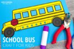 Free Printable Template to Make a Cool School Bus Craft