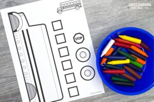 Free Printable Template to Make a Cool School Bus Craft