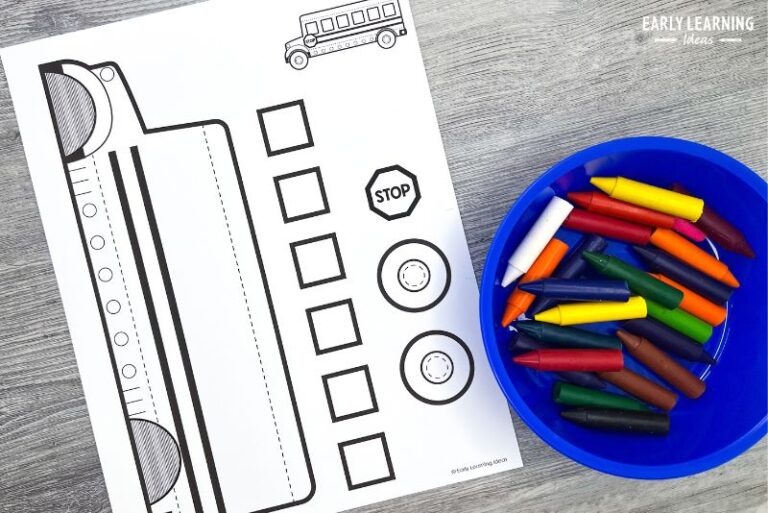 Free Printable Template to Make a Cool School Bus Craft