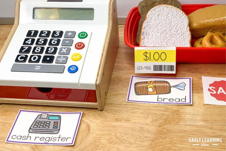 How to Set up a Pretend Grocery Store Dramatic Play Center