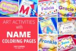 Use Editable Name Coloring Pages for Fun Name Art Activities