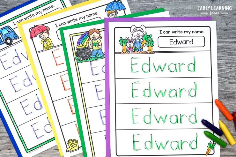 How to Make Seasonal Tracing Name Worksheets for Your Kids