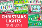 A Cute Christmas Light Name Craft for Holiday Fun