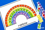 13 Rainbow Crafts for Preschool Kids with Tearing Paper Printables