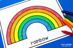 13 Rainbow Crafts for Preschool Kids with Tearing Paper Printables