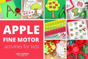 20 Apple Fine Motor Activities for Preschool and Kindergarten