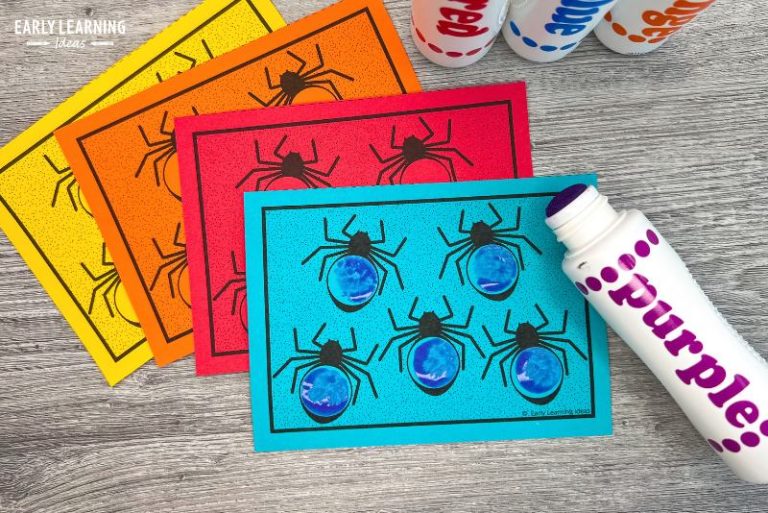 Simple Spider Themed Activities for Preschoolers