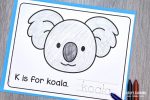 Easy Crafts for the Letter K Using Paper Tearing
