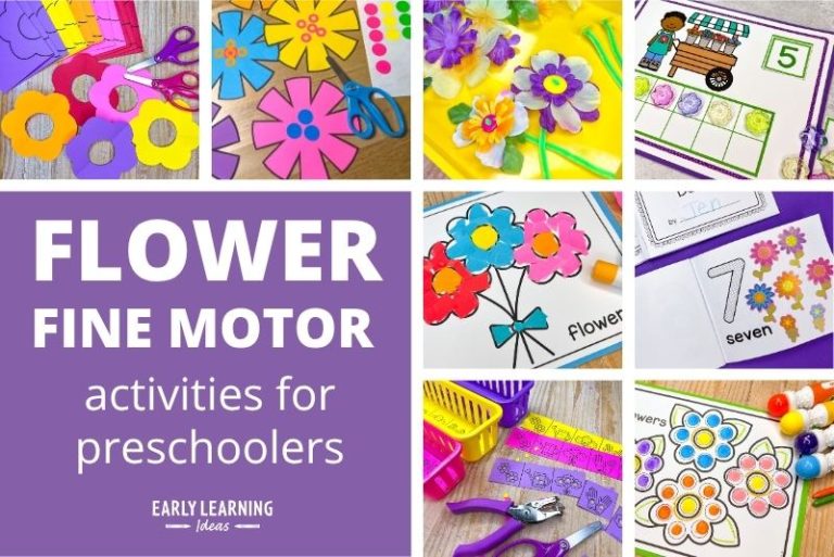 20+ Flower Fine Motor Activities for Preschoolers