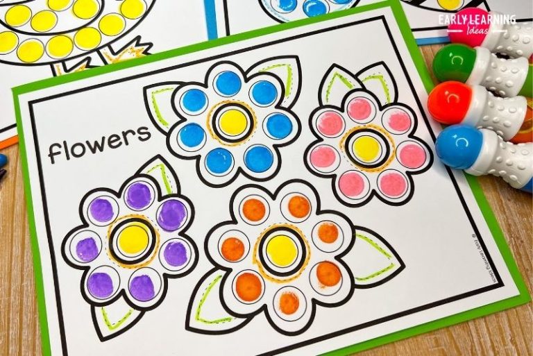 20+ Flower Fine Motor Activities for Preschoolers